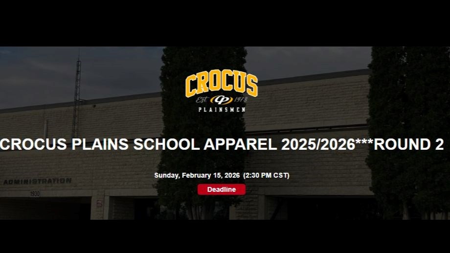 Crocus Plains School Apparel 2025/2026 ***Round 2